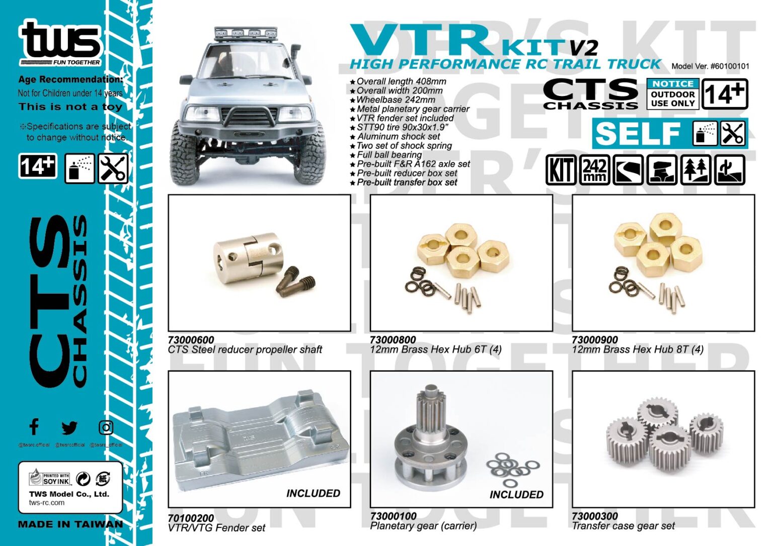 VTR kit V2 (CTS chassis) - tws RC